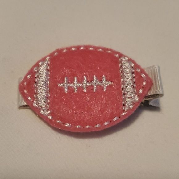 Yogi & Cecil's Boutique | Accessories | New Pink Football Felt Hair ...